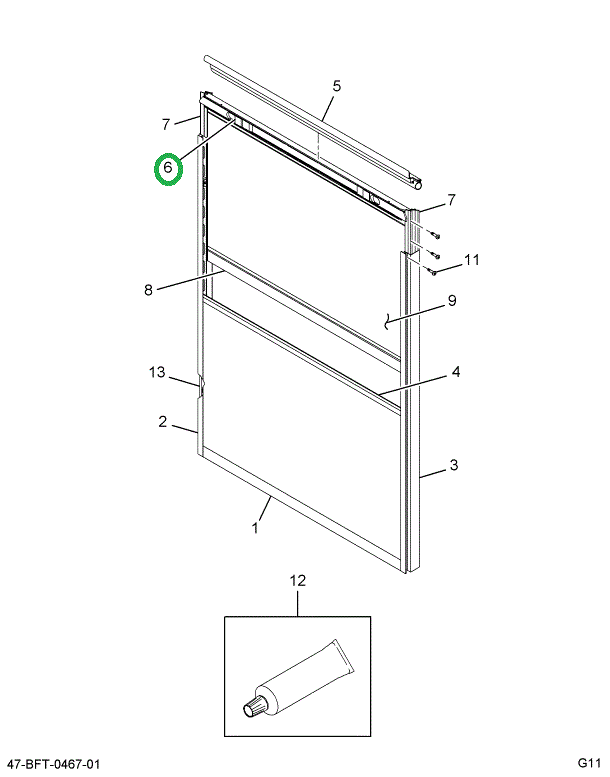 2234044C1 Extrusion, Aluminum Window Sli
