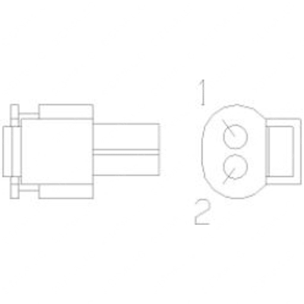 23-13152-206 CONNECTOR-PLUG,ELECTRICAL-2CAV,HRAMLK,HR