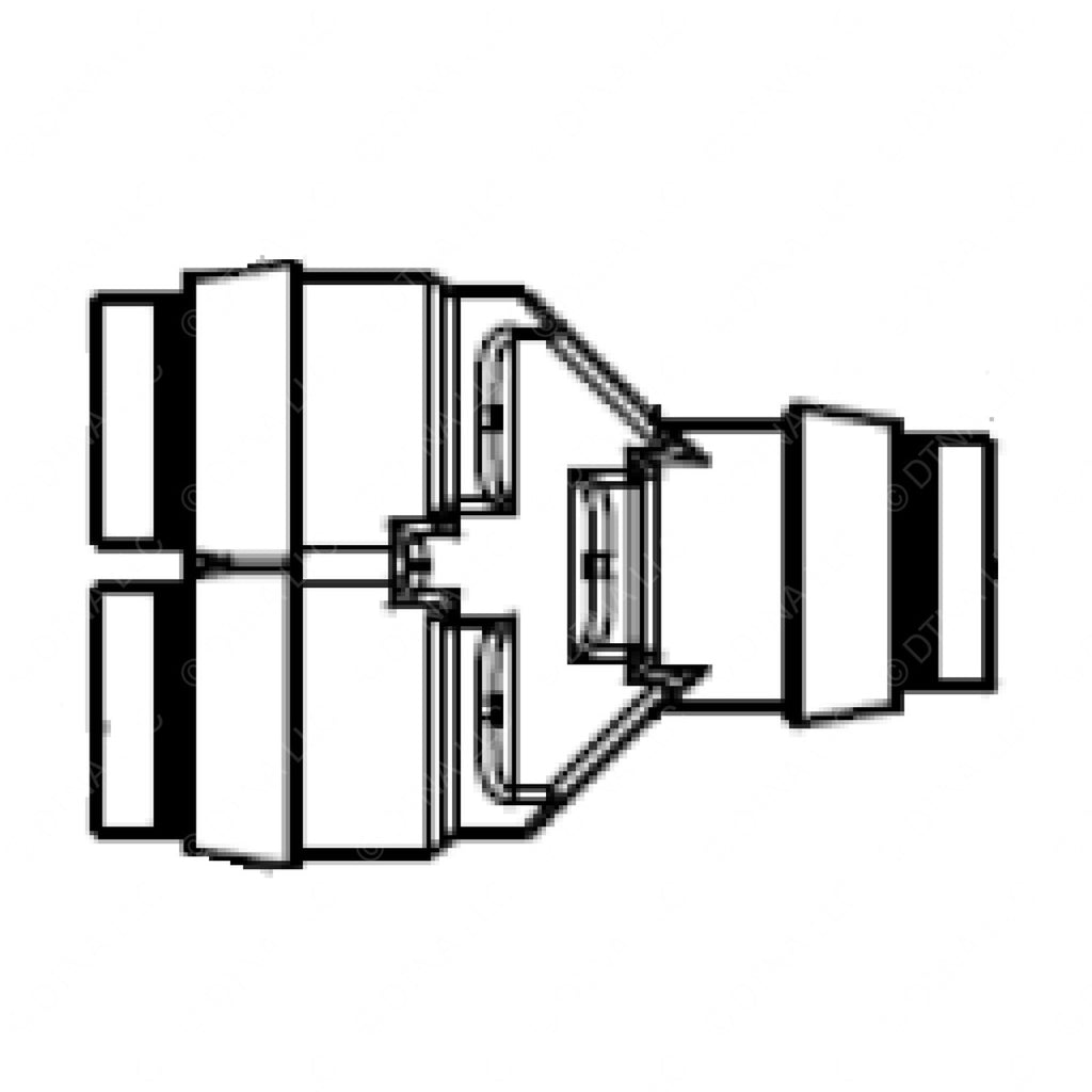 23-14401-007 CONN-Y UNION,1/2 X 1/4+1/2 PTC