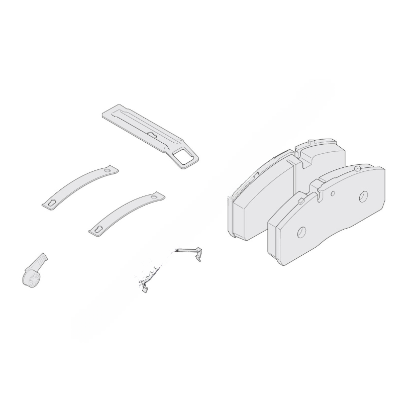 HLD 03057009703 BRAKE PAD-SET - SBS 2220H20 CU FREE-